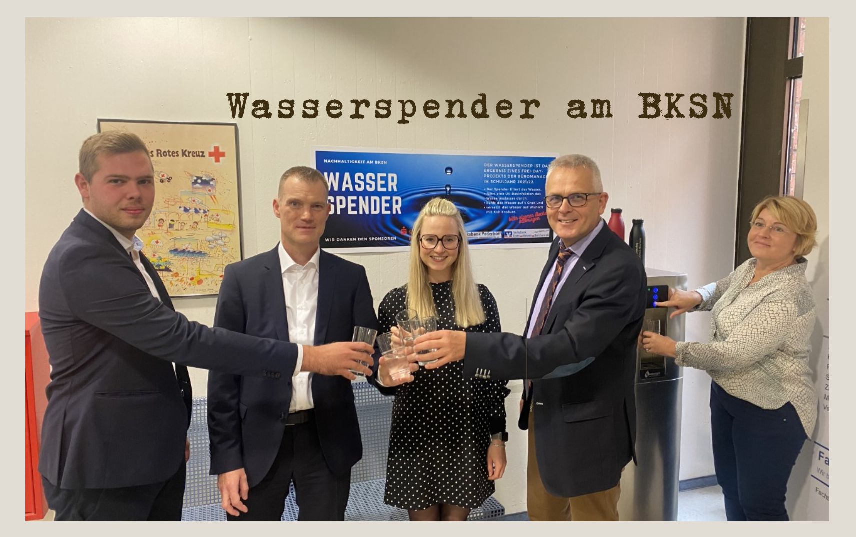 Kostenloses und gesundes Trinkwasser am BKSN | Berufskolleg Schloß Neuhaus